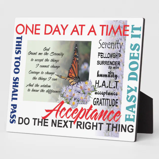 recovery slogans plaque | Zazzle