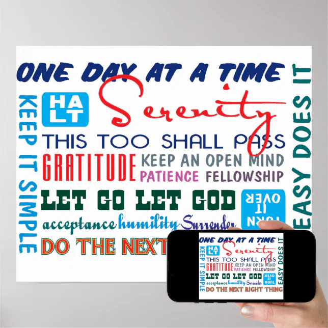 recovery slogans poster | Zazzle