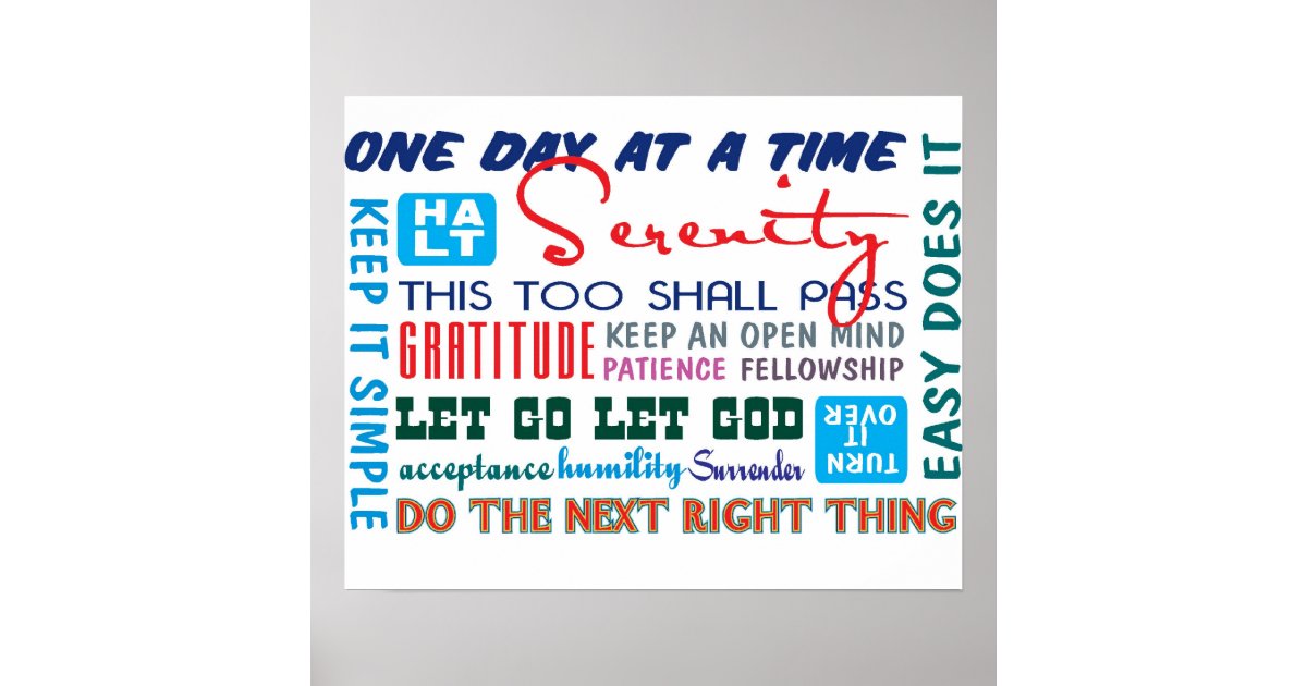 recovery slogans poster | Zazzle