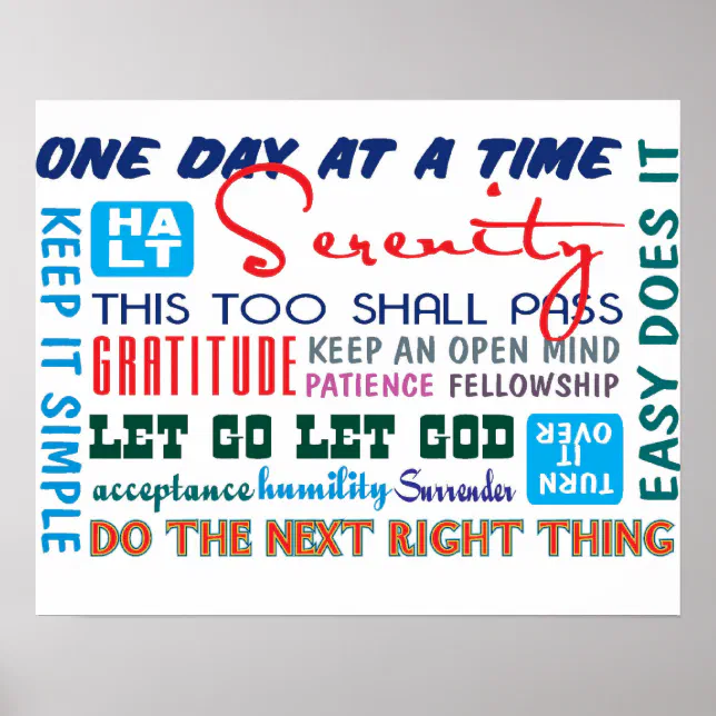 recovery slogans poster | Zazzle