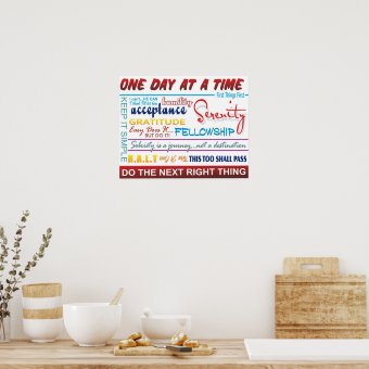 recovery slogans poster | Zazzle