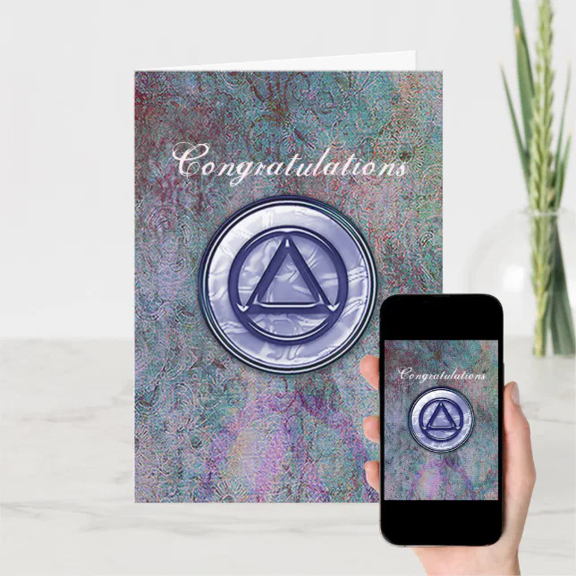 Recovery Sobriety Sober Congratulations Card | Zazzle