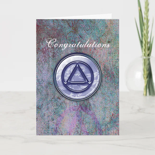 Recovery Sobriety Sober Congratulations Card | Zazzle
