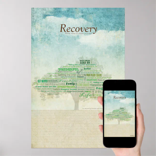 Recovery Tree Poster | Zazzle