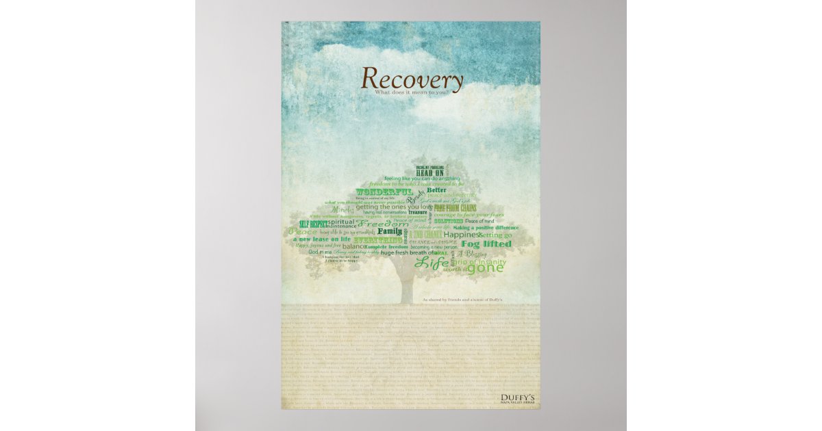 Recovery Tree Poster | Zazzle