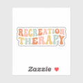 Recreation Therapy, Recreation Therapist Gift Sticker | Zazzle
