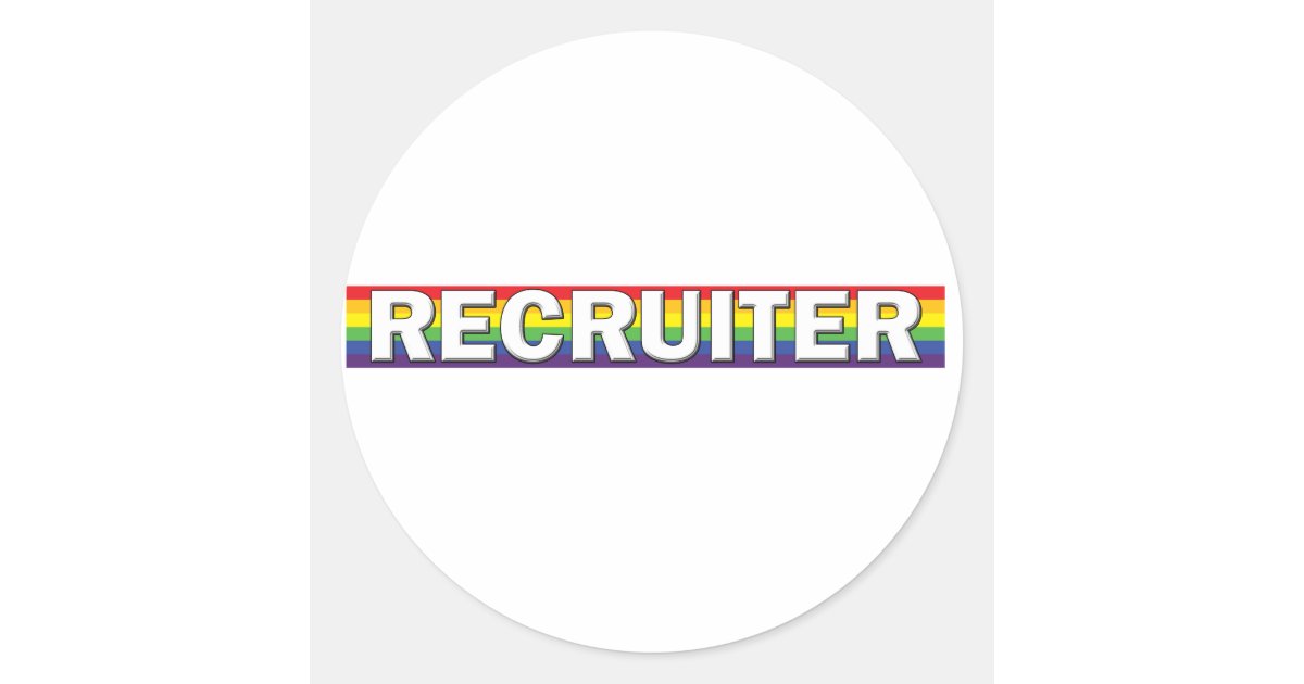 Recruiter Classic Round Sticker | Zazzle