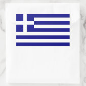 Rectangle sticker with Flag of Greece | Zazzle