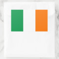 Rectangle sticker with Flag of Ireland | Zazzle