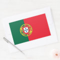 Rectangle sticker with Flag of Portugal | Zazzle