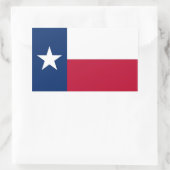 Rectangle sticker with Flag of Texas | Zazzle