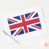 Rectangle sticker with Flag of United Kingdom | Zazzle