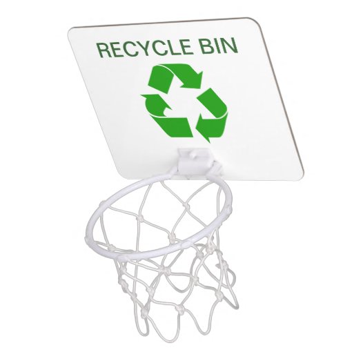 Recycle Bin Basketball Hoop | Zazzle