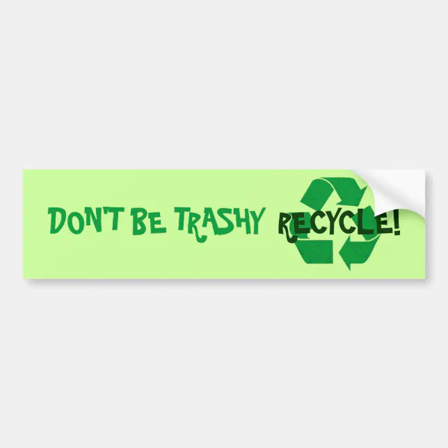 Recycle Bumper Sticker | Zazzle