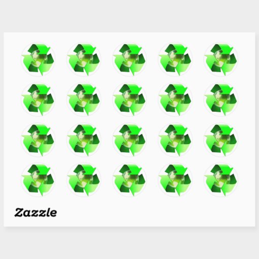 Recycle Earth Day Sticker | Zazzle