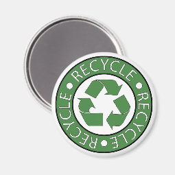 Recycle Green Magnet | Zazzle