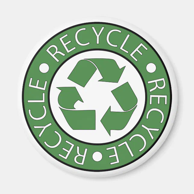 Recycle Green Magnet | Zazzle