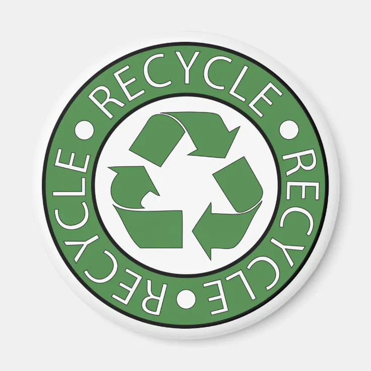 Recycle Green Magnet | Zazzle