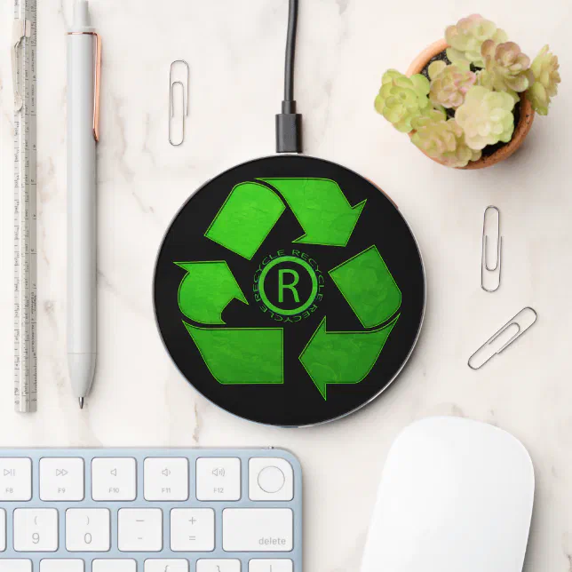 Recycle Logo by Shirley Taylor Wireless Charger | Zazzle