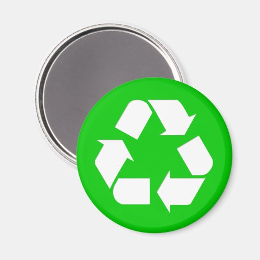 Recycle Symbol - Reduce, Reuse, Recycle Magnet | Zazzle