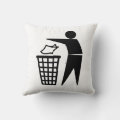 Recycle Trash Pillow | Zazzle