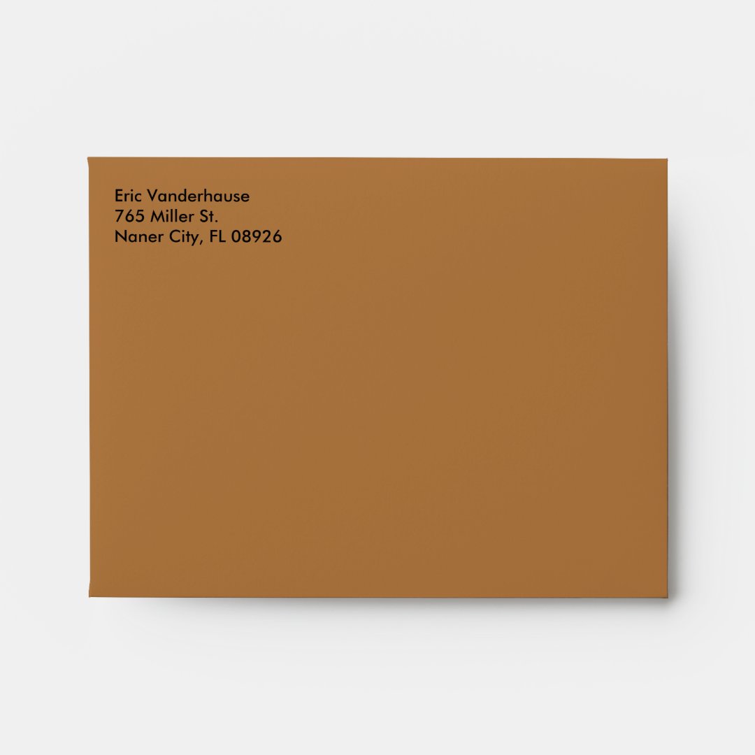 Recycled Brown Kraft A2 Envelope for Postcards | Zazzle