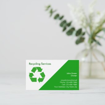 Recycling Business Cards | Zazzle