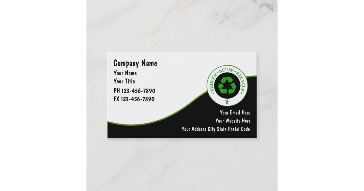 Recycling Business Cards | Zazzle