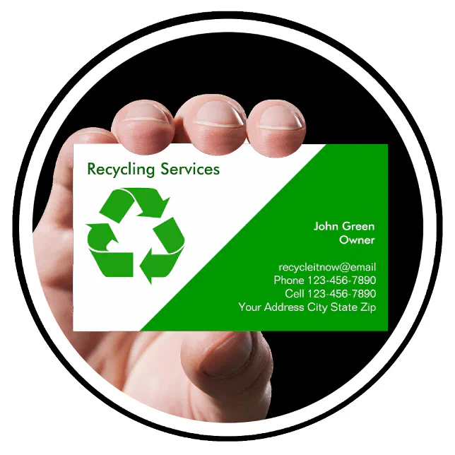 Recycling Business Cards | Zazzle