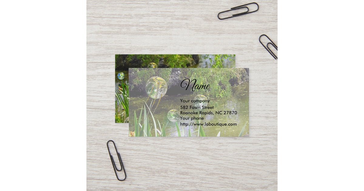 Recycling Earth Business Card | Zazzle