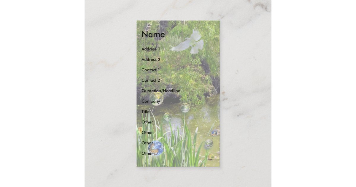 Recycling Earth! Business Card | Zazzle