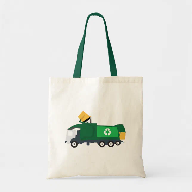 Recycling Garbage Truck Tote Bag | Zazzle