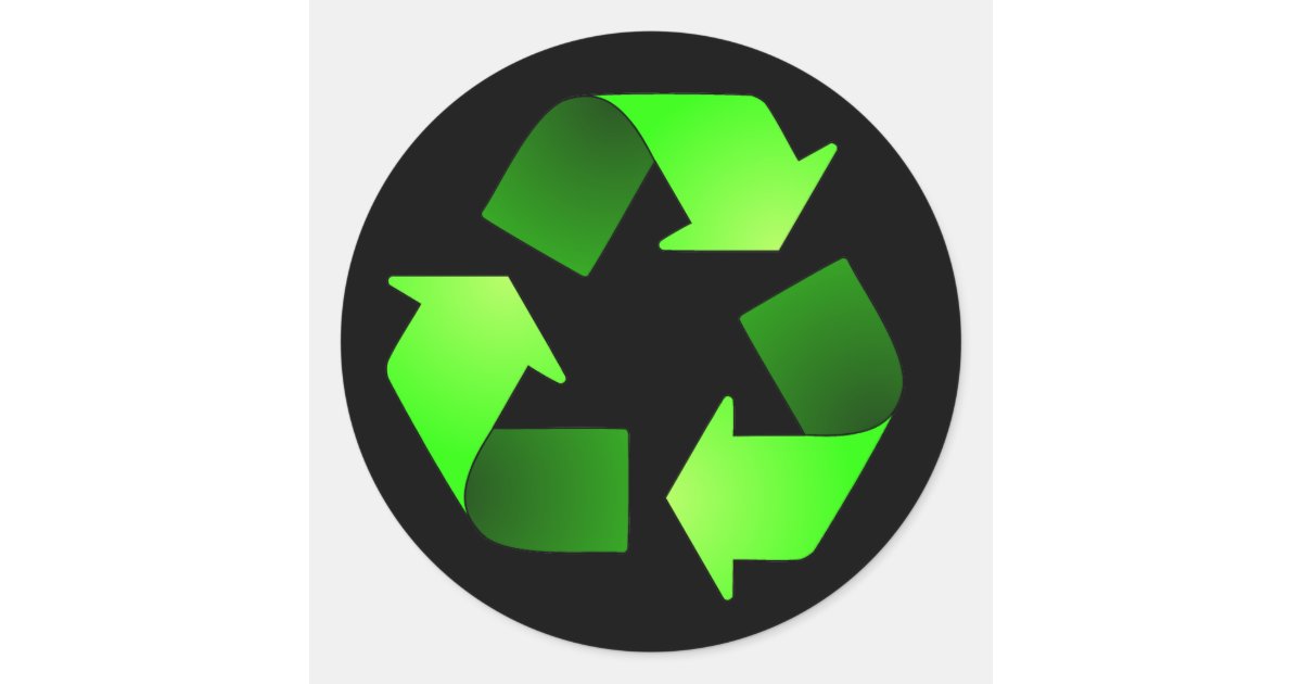 Recycling Symbol Sticker | Zazzle