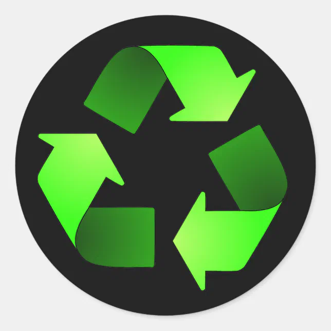 Recycling Symbol Sticker | Zazzle