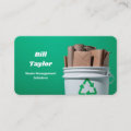 Recycling Waste Management Business Card | Zazzle