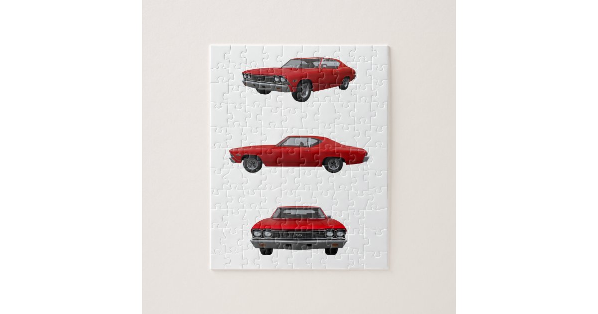 Red 1968 Chevelle SS: Jigsaw Puzzle | Zazzle