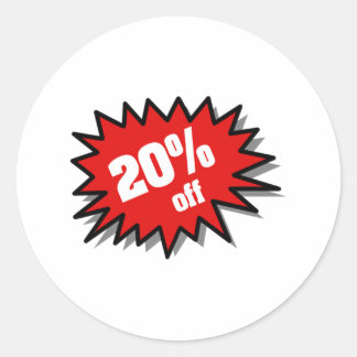 20 Percent Off Stickers | Zazzle