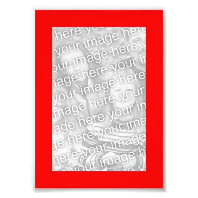 Red 5x7 Frame Photo | Zazzle