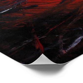 Red Abstract Canvas Painting Print Modern Creative | Zazzle