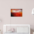 Red Abstract Canvas Painting Print Modern Creative | Zazzle