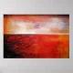 Red Abstract Canvas Painting Print Modern Creative | Zazzle