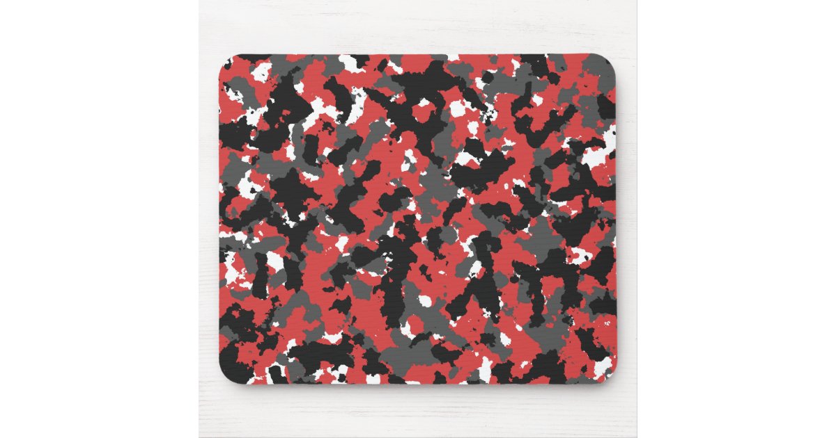 Red Alert Camo Mouse Pad | Zazzle