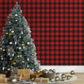 Red and Black Buffalo Plaid Christmas Wallpaper | Zazzle