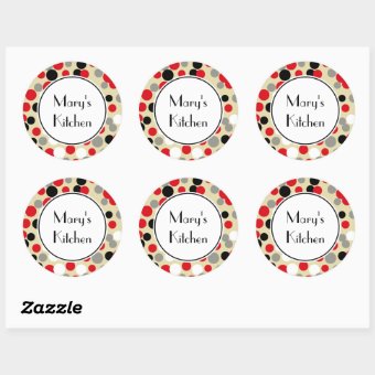 Red and Black Custom Stickers | Zazzle
