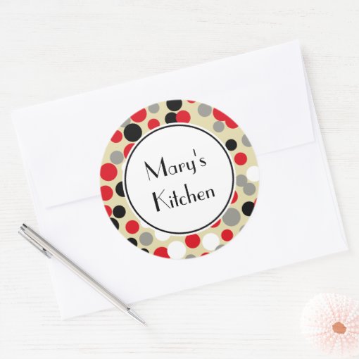 Red and Black Custom Stickers | Zazzle