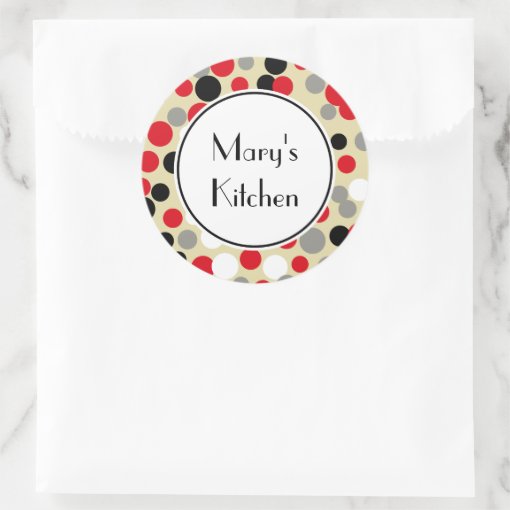 Red and Black Custom Stickers | Zazzle