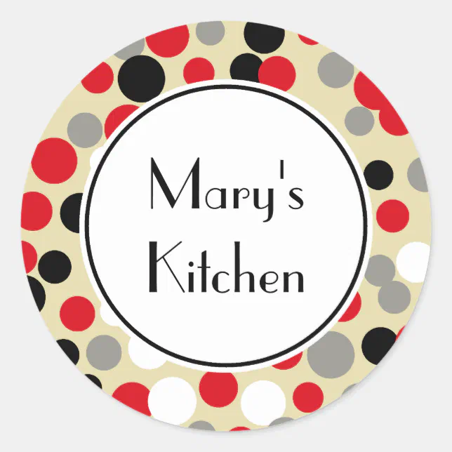 Red and Black Custom Stickers | Zazzle
