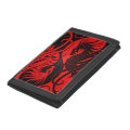 Red and Black Flying Yin Yang Dragons Tri-fold Wallet | Zazzle