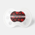 Personalized Red and Black Ladybug Pacifier | Zazzle.com