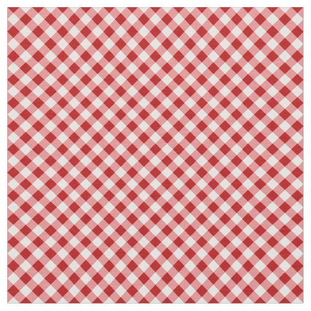 Red Black Buffalo Plaid Pattern Fabric | Zazzle